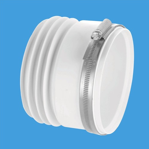 MAC1-BTW McAlpine 4" Straight Pan Connector w/ Jubilee Clip — The ...