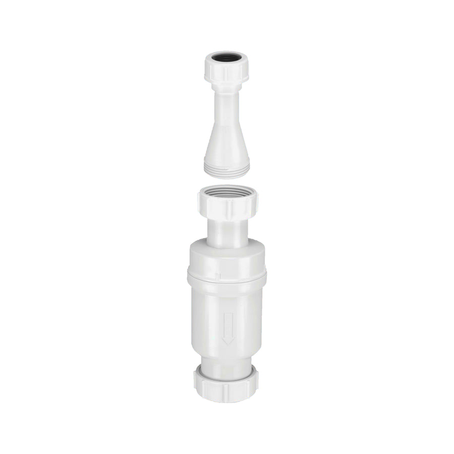 McAlpine 1.25" Self Closing Waste Valve with Tundish Adaptor - MACVALV ...