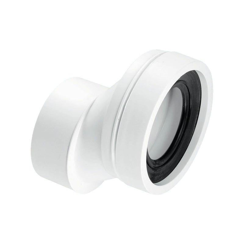 McAlpine 4" Straight Rigid Pan Connector 40mm Offset with Plain End ...