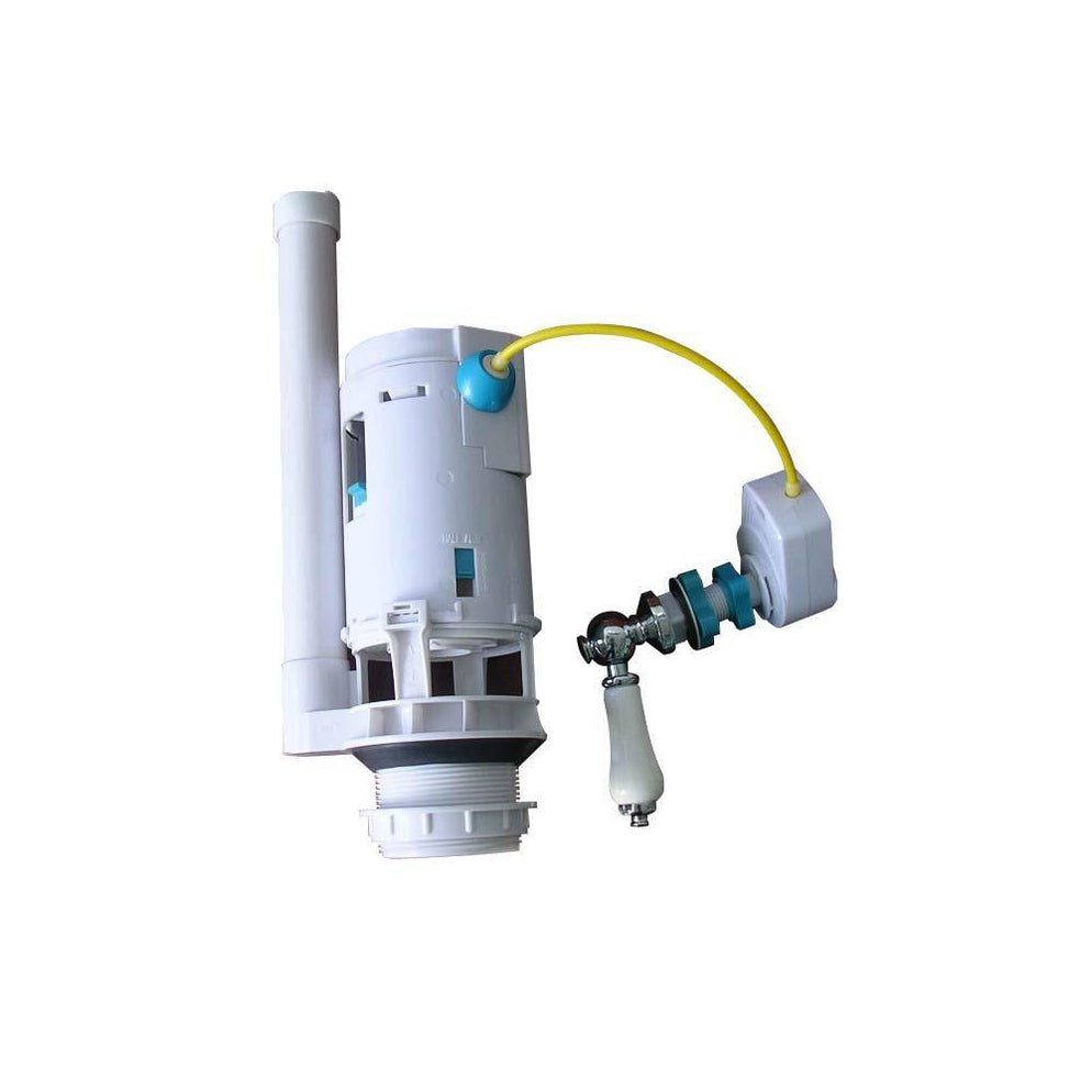 Pro Lever Operated Dual Flush Valve Overflow 2 Piece Toilet Cistern WR ...