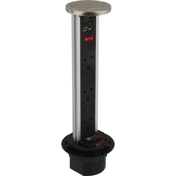 Vertical powerdock with USB connectors - 822.71.221 — The Bathroom ...
