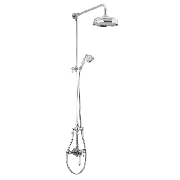 Tenby Traditional Thermostatic Overhead Shower Kit - TIS0018 — The ...