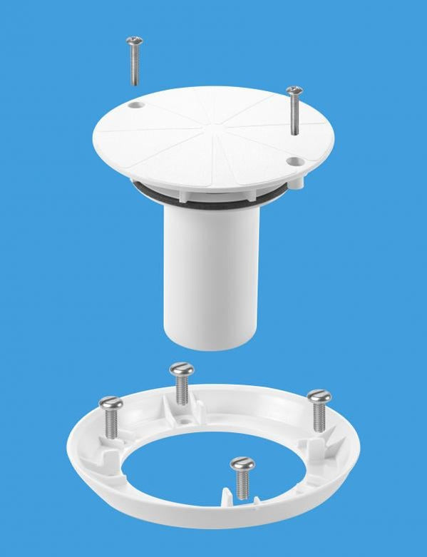 McAlpine TSG1/TSG2 Sheet Floor Gully Conversion Kit - Polished Stainle ...